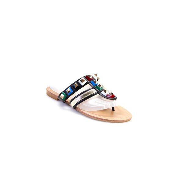 Catherine | Shoes | Catherine Womens Open Toe Studded Slip On Sandals ...